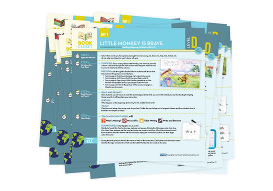Literacy Footprints Book Closet Lesson Plans, Level D (Set One ...
