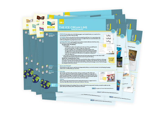 Book Closet Lesson Plans, Level J (Set One) – Pioneer Valley Books