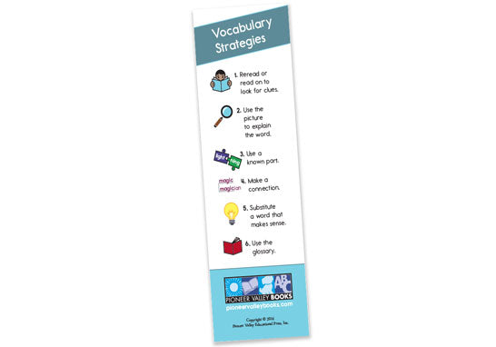Vocabulary Strategies Tool - pack of 25 – Pioneer Valley Books