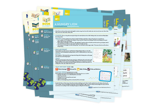 Book Closet Lesson Plans, Level F (Set One) – Pioneer Valley Books